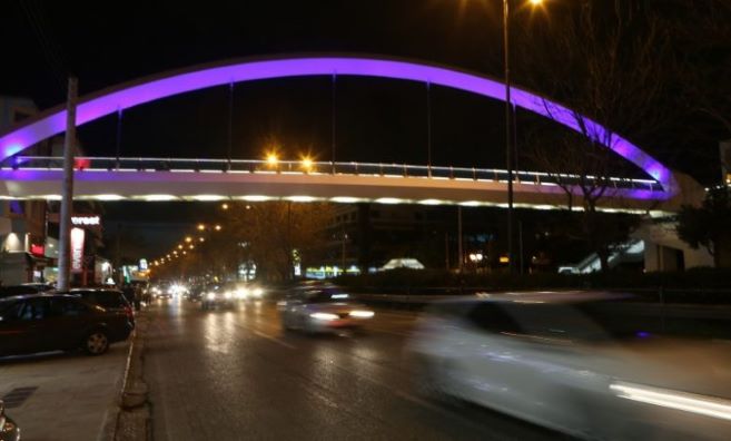 Παραδόθηκε η νέα σύγχρονη πεζογέφυρα επί της Λ. Μεσογείων στην Αγ ...